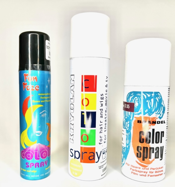 Haar-Farb-Spray Haarfarbe Spraydose Perücken färben auswaschbar UV-Gelb ...